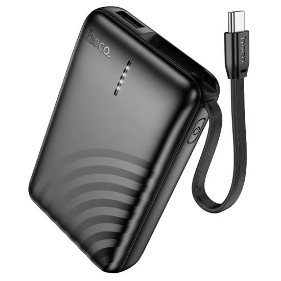 HOCO J134A Strong Power Bank with Built-in Type-C Cable 10000mAh